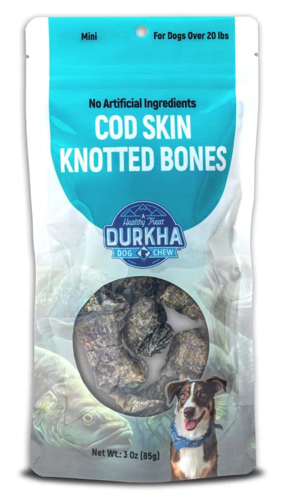 Cod Skin Knotted Bones – Mini | Durkha