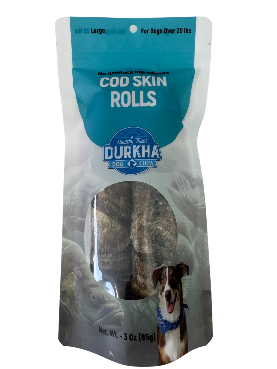 Cod Skin Rolls – 2 Pieces in a bag | Durkha