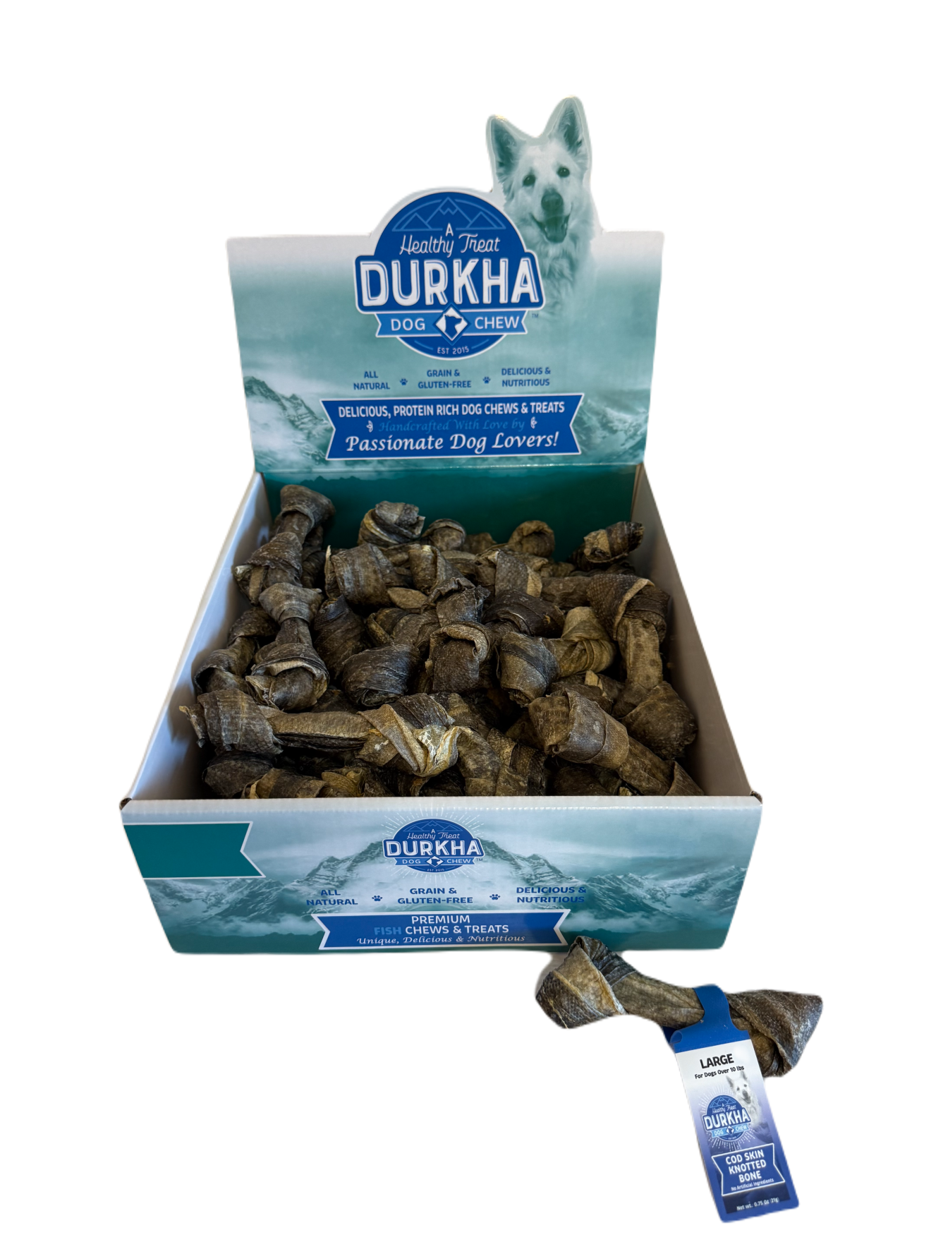 Cod Skin Knotted Bone – PDQ | Durkha